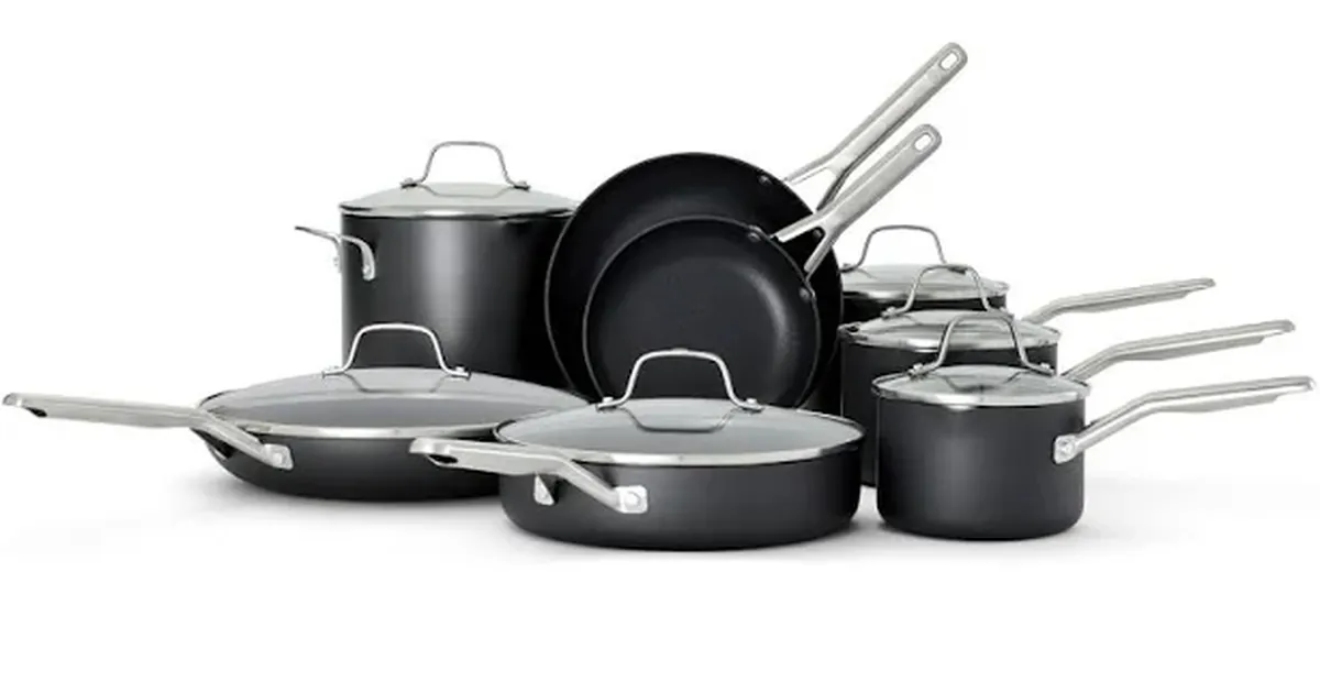 Calphalon Hard-Anodized Nonstick Cookware Set 14-Piece Review - AI ...